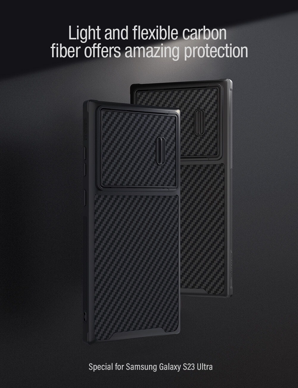 Nillkin Synthetic fiber S case carbon fiber case for Samsung Galaxy S23 ...